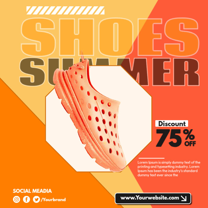 Shoes For Summer Template | PosterMyWall