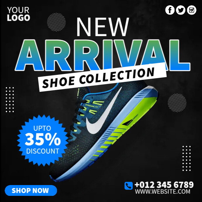 Plantilla de Shoes New Arrival | PosterMyWall