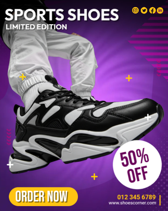 Shoes Promo Template | PosterMyWall
