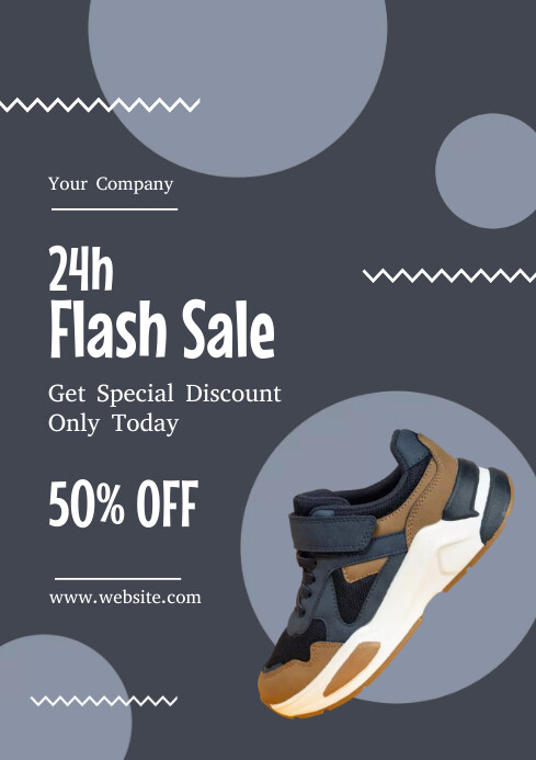 Shoes Retail Shop Discount A4 Document Templa Template | PosterMyWall