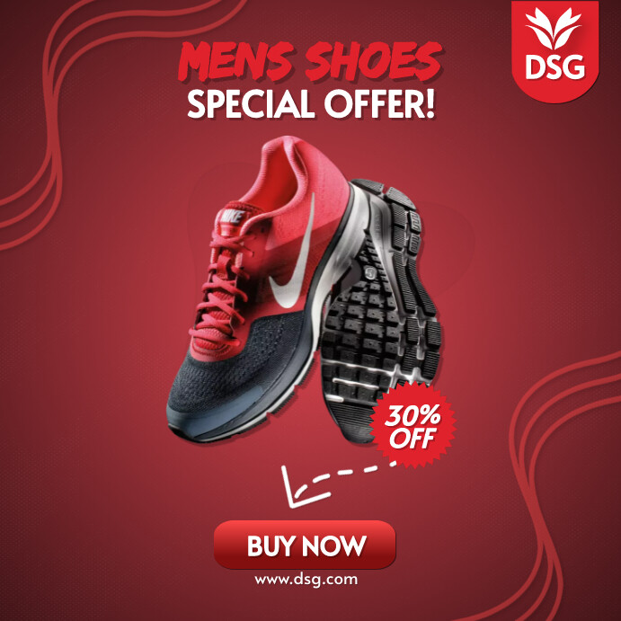 Shoes sale social media post design template | PosterMyWall
