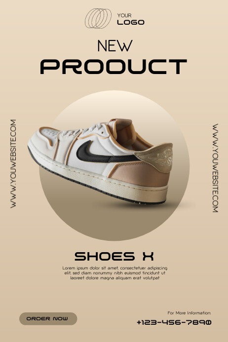 Shoes Sneakers New Product Poster Flyer Templ Templat | PosterMyWall