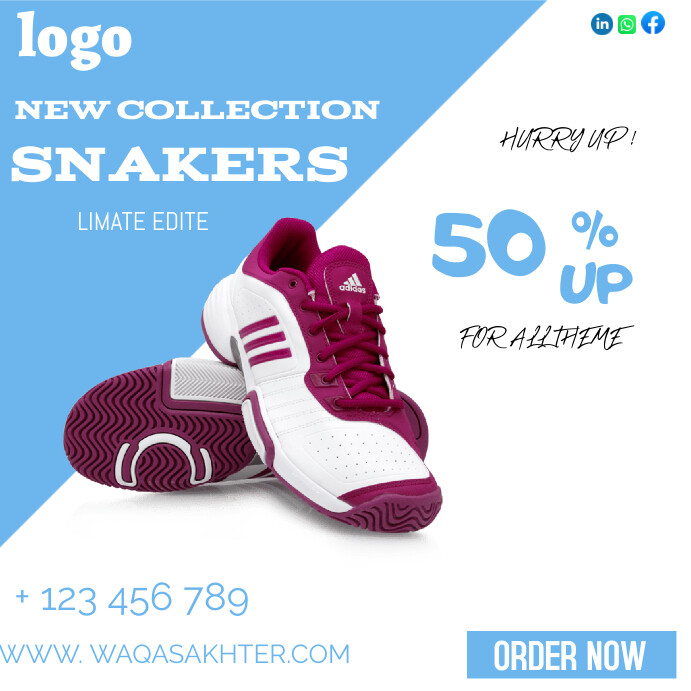 Modèle Shoes social media instagram post template | PosterMyWall
