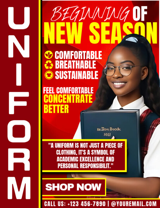 Copy of Shop Now: New Season Uniforms | PosterMyWall