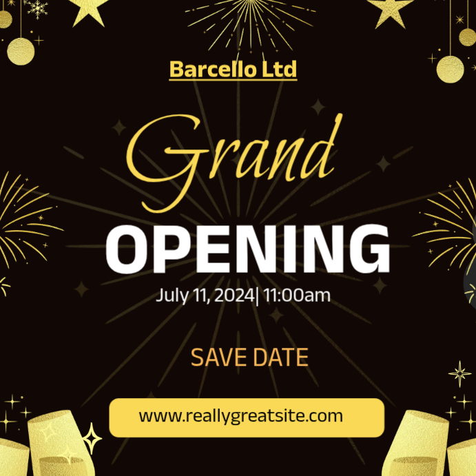 Shop Opening Grand Opening Sale Template | PosterMyWall