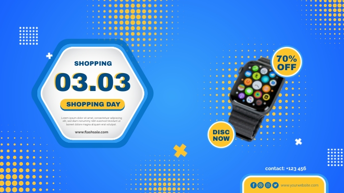 Shopping Day Poster Flyer Template | PosterMyWall