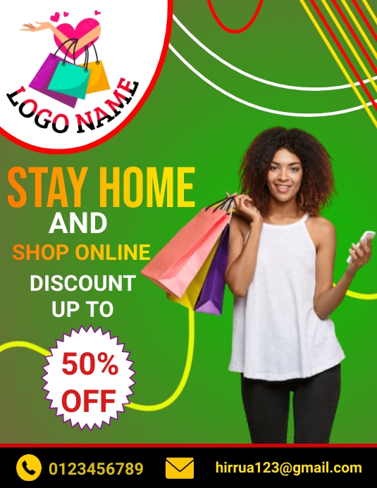 Shopping discount flyers Template | PosterMyWall