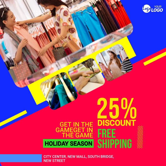 Modèle Shopping Offer Template | PosterMyWall