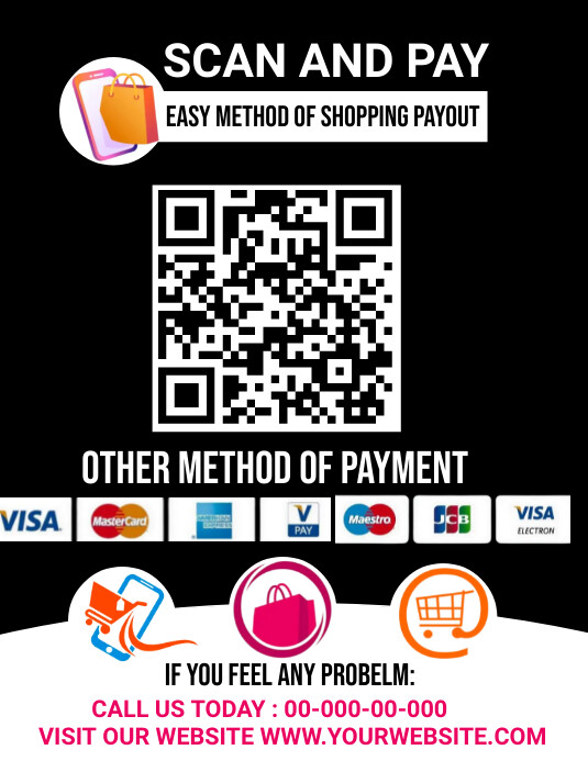 Shopping Payment template | PosterMyWall