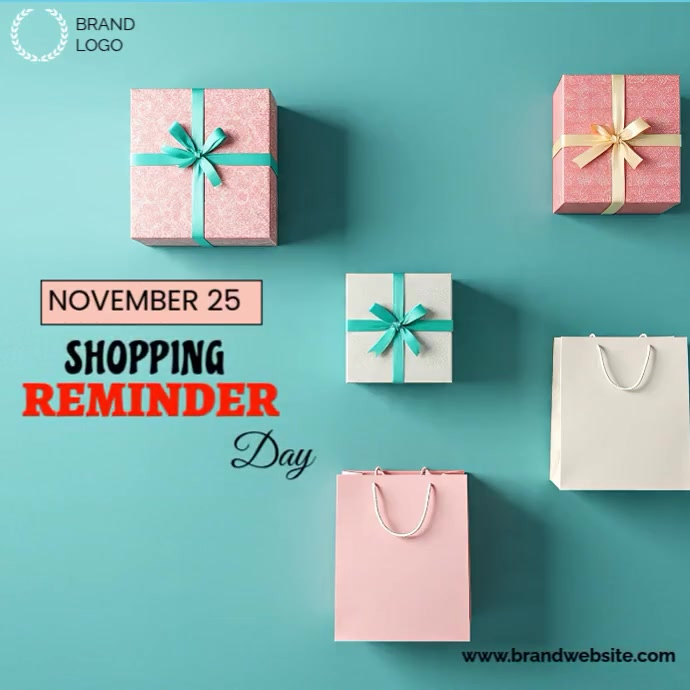 shopping reminder day Template | PosterMyWall