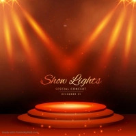 Show light special concert poster design Template | PosterMyWall