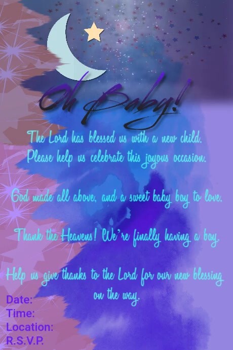 Shower Flyer Template | PosterMyWall