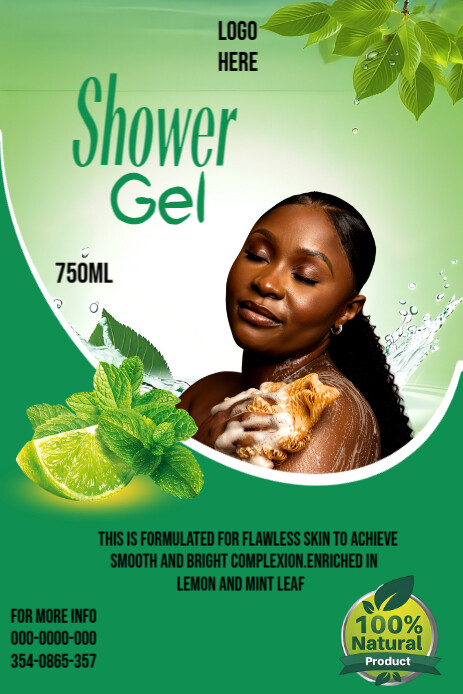 Copy of Shower gel flyer | PosterMyWall