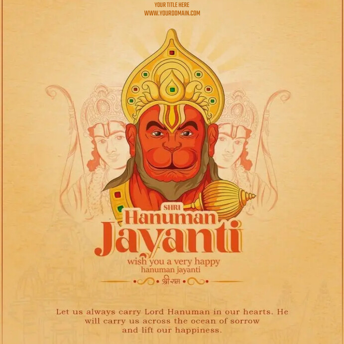 Shree Hanuman jayanti (1) Template | PosterMyWall