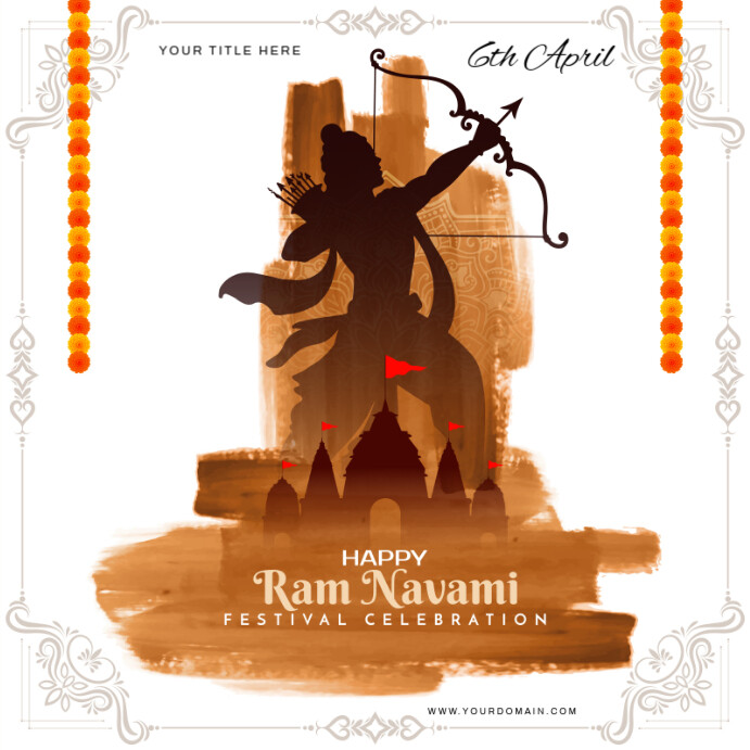Shri Ram Navami Template | PosterMyWall