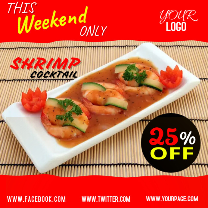 SHRIMP Template | PosterMyWall