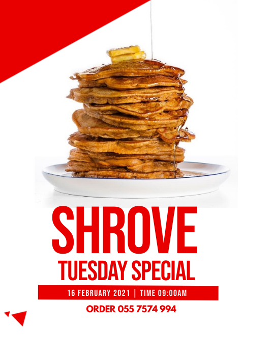 Copy of SHROVE TUESDAY | PosterMyWall