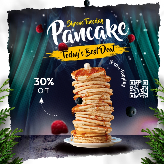 Shrove Tuesday Pancake Template | PosterMyWall