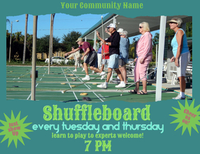 Shuffleboard Template | PosterMyWall