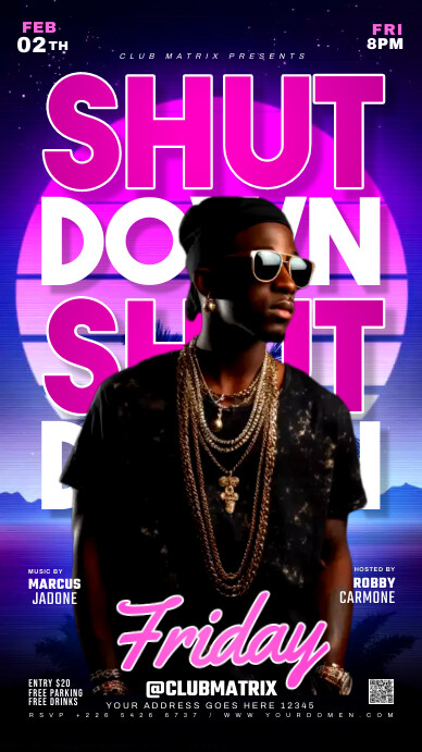 Shut down friday Template | PosterMyWall