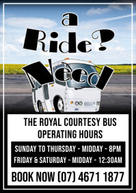 Shuttle Service Template | PosterMyWall