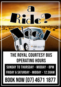 Shuttle Service Template | PosterMyWall