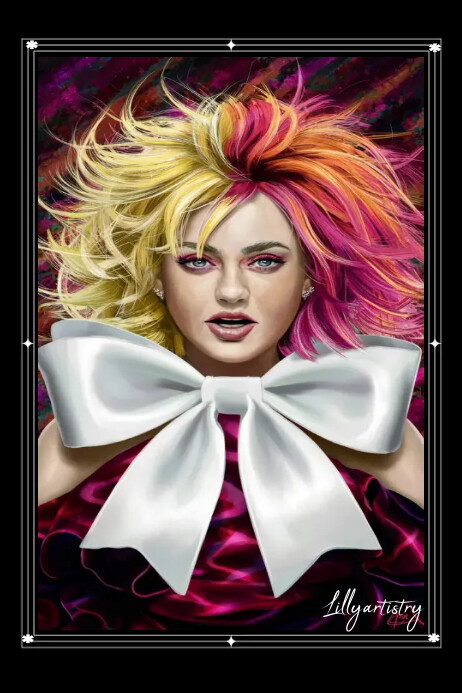 Sia’s Vibrant Essence - A Bold Portrait Template | PosterMyWall