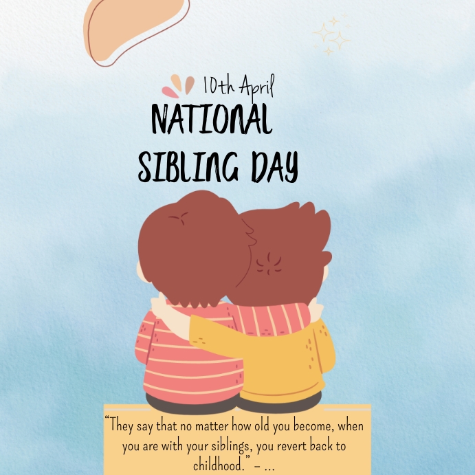 sibling day Template | PosterMyWall
