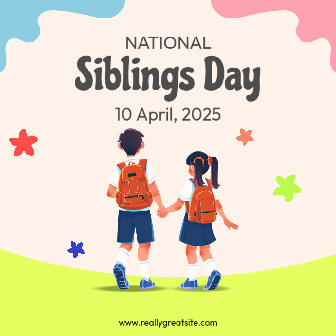 Siblings Day Template | PosterMyWall