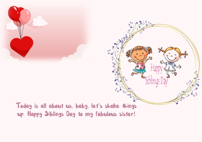 siblings day Template | PosterMyWall