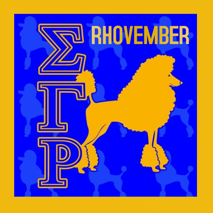 Sigma Gamma Rho Rhovember Anniversary Template | PosterMyWall