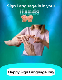 150+ Free Templates for 'Sign language' | PosterMyWall