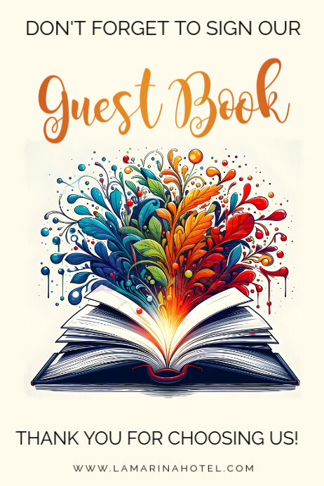 Copy of Sign Our Guest Book Poster | PosterMyWall