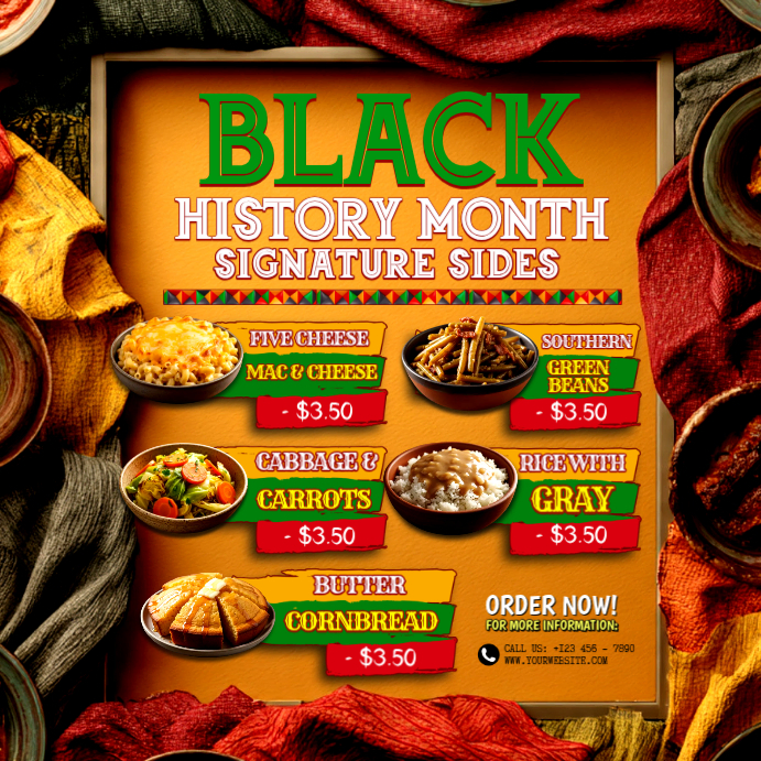 Signature Sides Celebrating Heritage Template | PosterMyWall