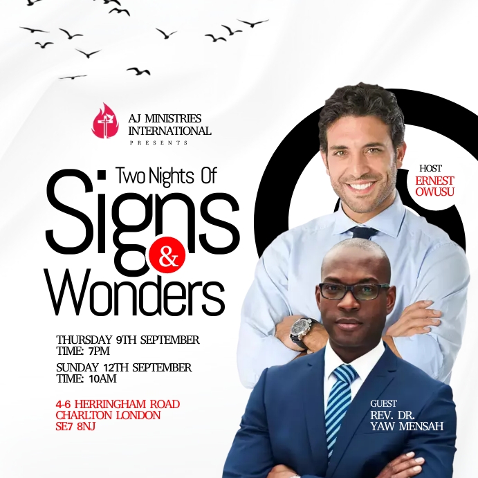 Copy of Signs & Wonders Flyer | PosterMyWall