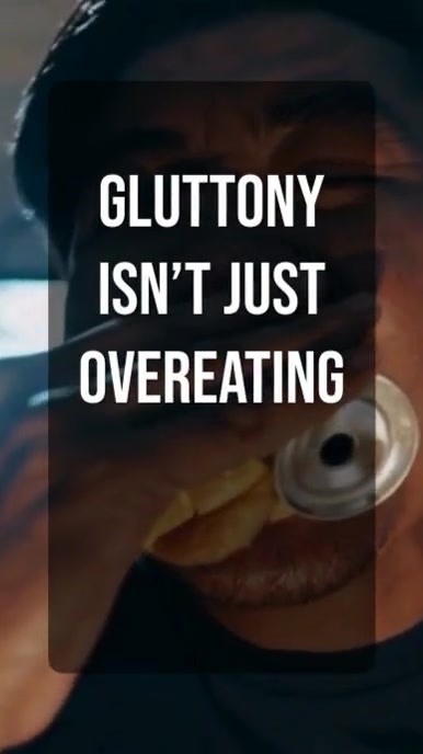 Copy of Signs of Gluttony | PosterMyWall