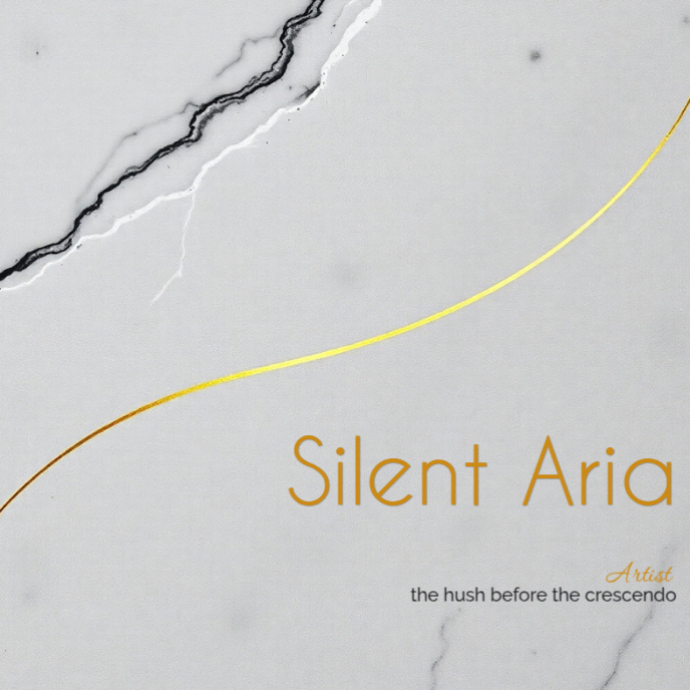 Silent Aria – neo-classical cinematic album cover elegant design ...
