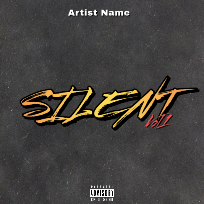 SILENT MIXTAPE COVER Template | PosterMyWall