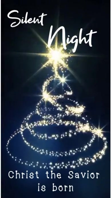 Silent Night/Merry Christmas Greeting — Festive Holiday Message ...