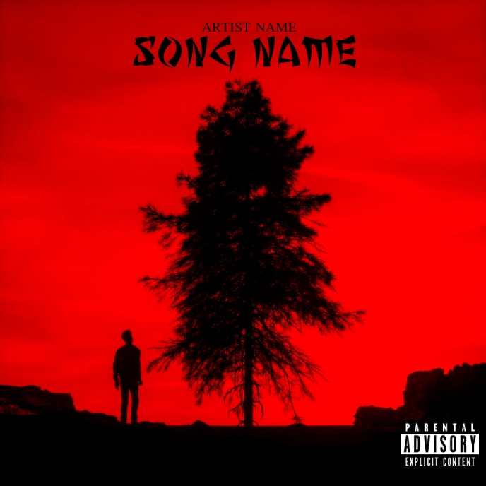 Silhouette Album cover template | PosterMyWall