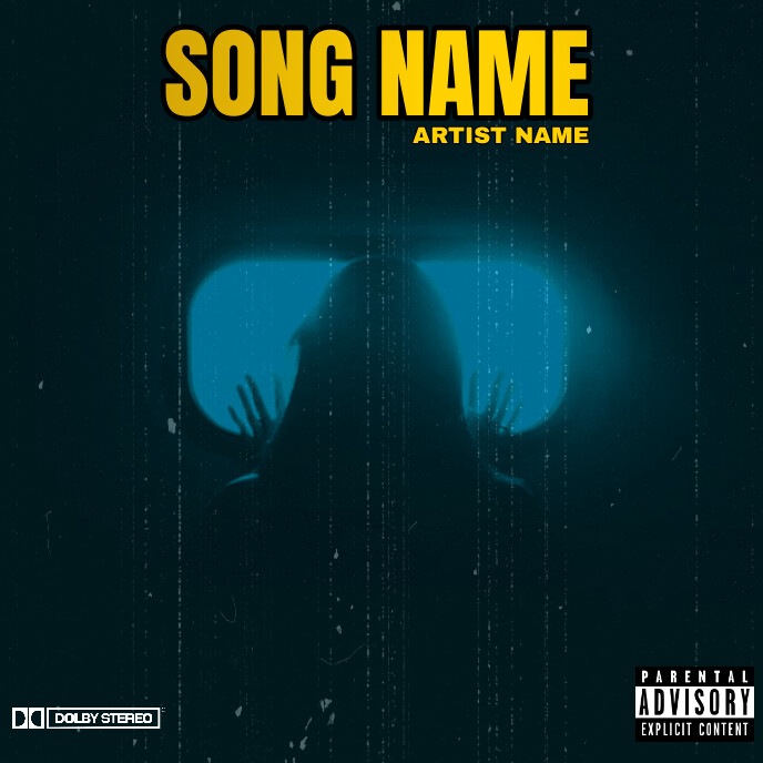 Plantilla de Silhouette Album cover template | PosterMyWall