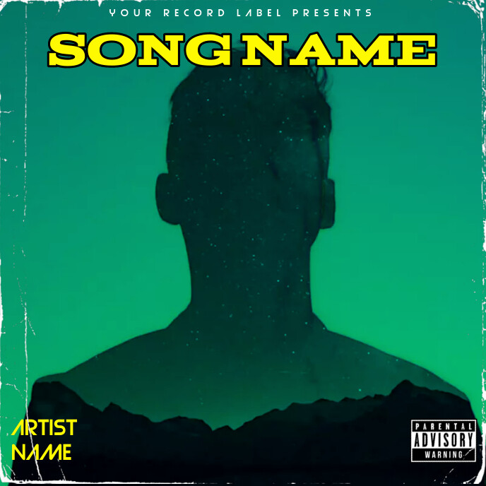 Silhouette Man Album cover template-Vorlage | PosterMyWall