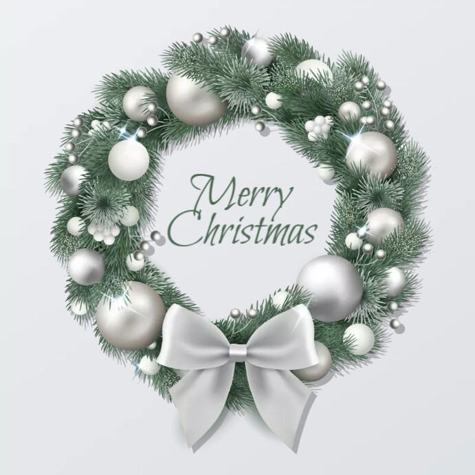 Silver Christmas Template | PosterMyWall