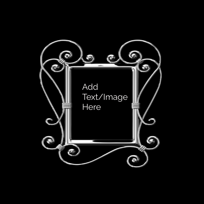 silver frame Template | PosterMyWall