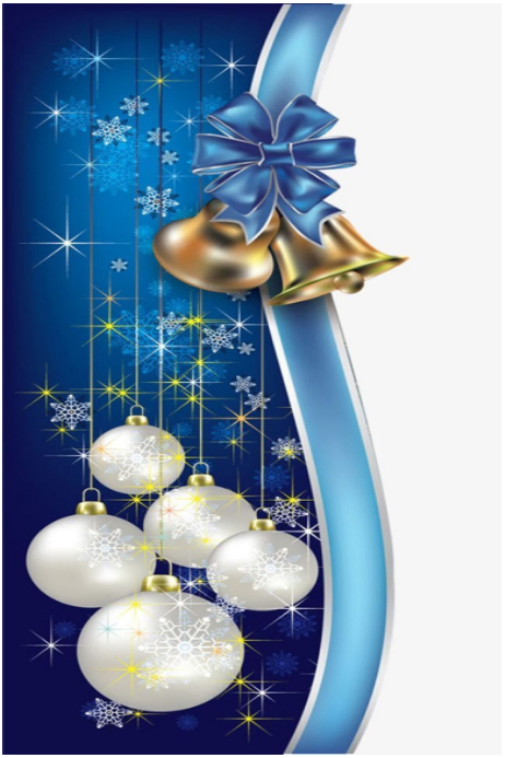 Silver Glow Chrismas Bell Template | PosterMyWall
