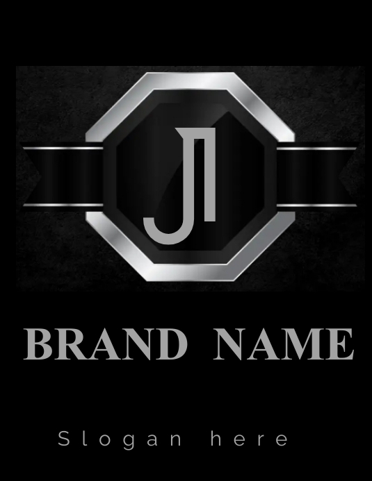 Silver Letter Logo Template | PosterMyWall