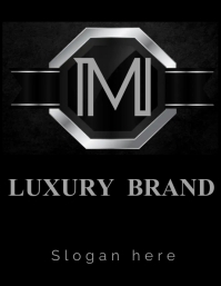 Silver Letter Logo Template | PosterMyWall