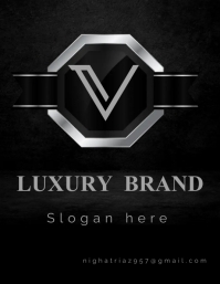 Silver Letter Logo Template | PosterMyWall