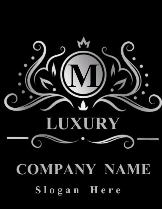 Silver Letter Logo Template | PosterMyWall