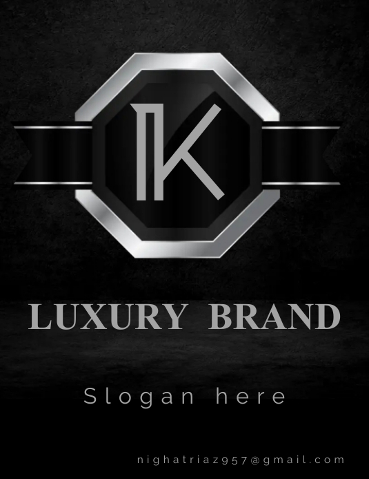 Silver Letter Logo Template | PosterMyWall